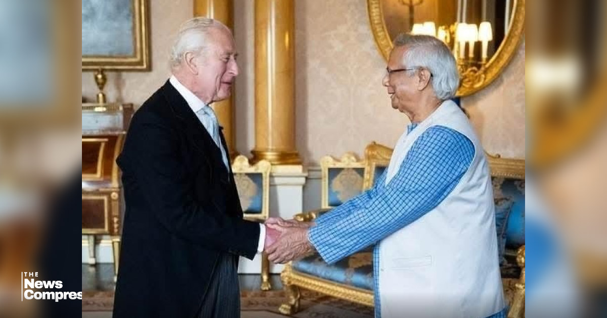 Prof Yunus meets with King Charles before receiving prestigious Harmony Award